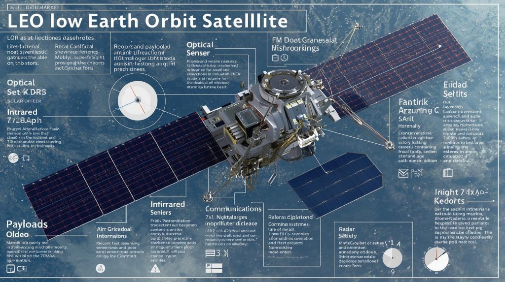 LEO Satellite Market Growth Driven by Payloads, Solar Panels, and Antennas