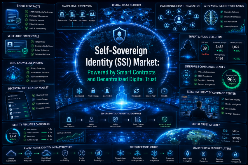 Self-Sovereign Identity Market and Smart Contracts
